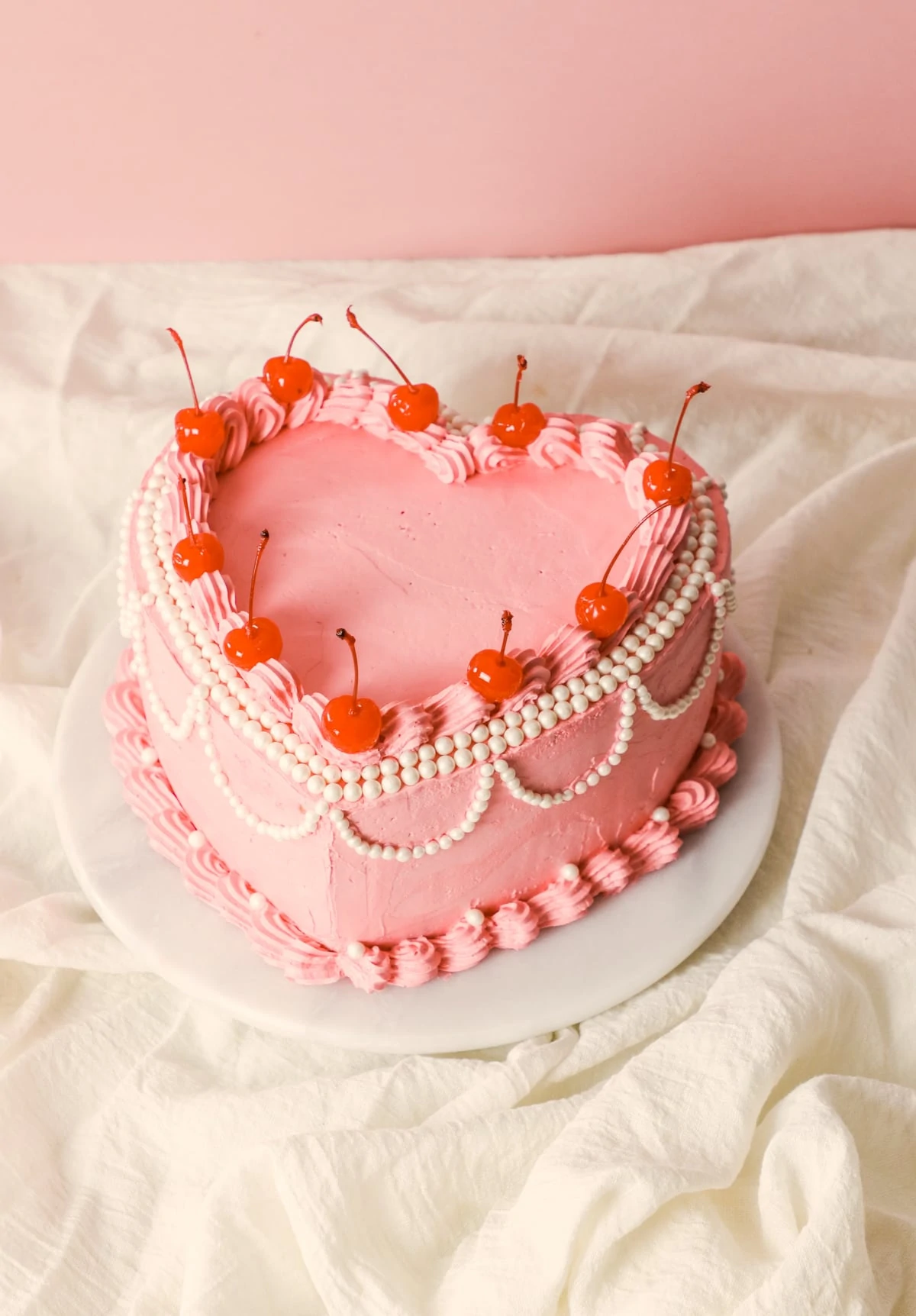 Vanilla Earl Grey And Raspberry Heart Cake A Parisian Journey